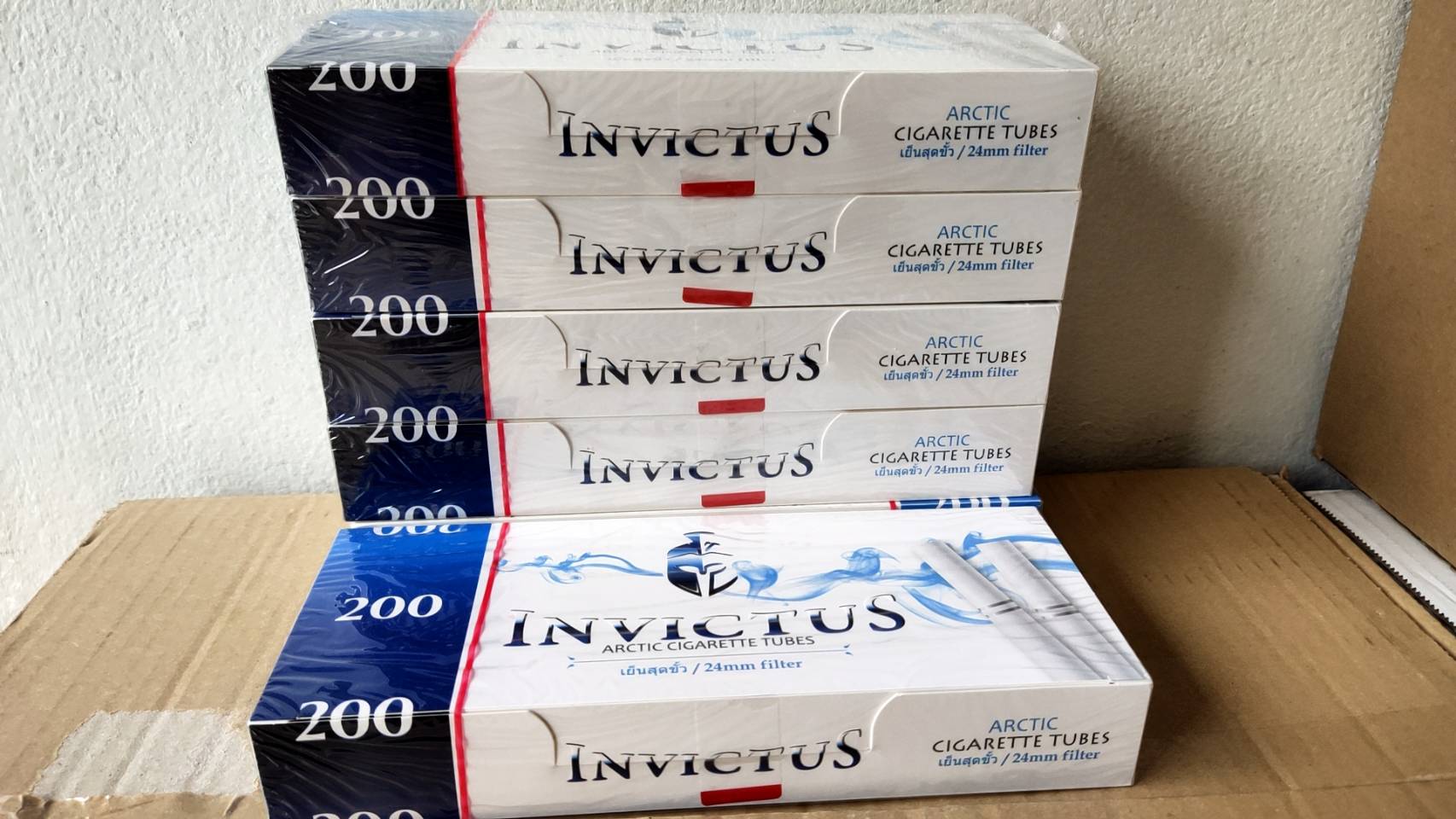ก้นกรองมวนเปล่า Invictus (เย็นสุดขั้ว ไม่ต้องบีบ) จำนวน 500 มวน (กรอง ...