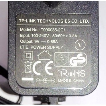 Power Adapter อะแดปเตอร์ TP-LINK 9V 0.85A (ของแท้ 100% ต้องมีโลโก้แสดง ...