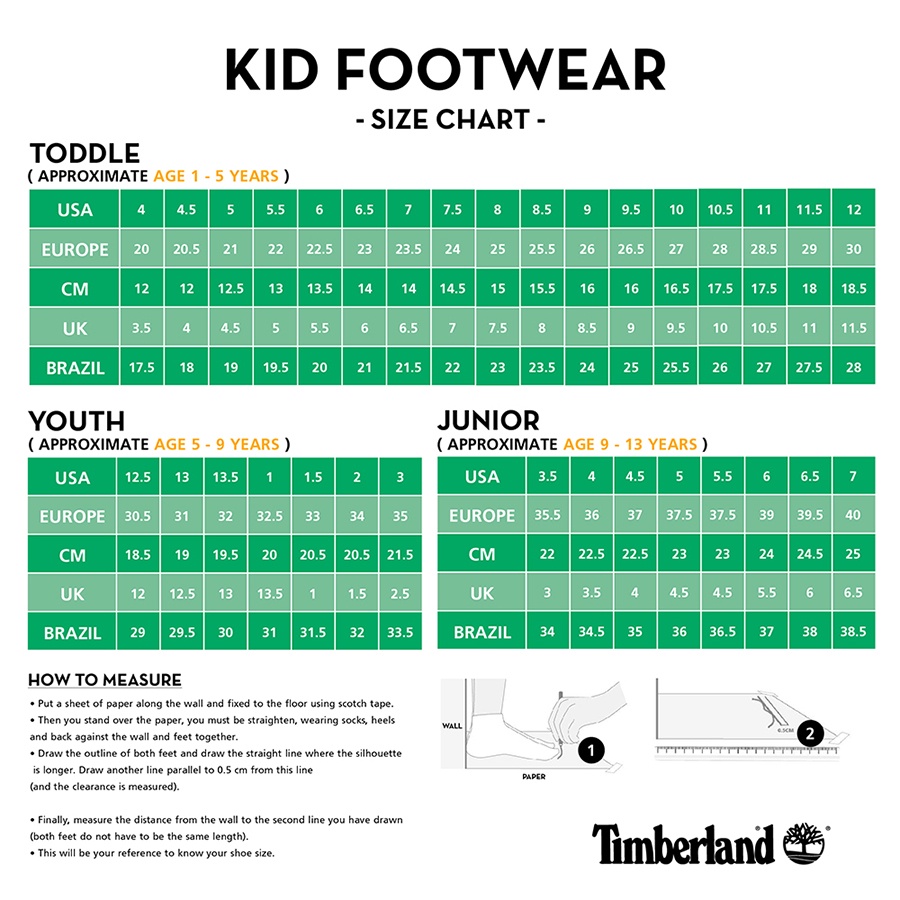 Timberland Kids YOUTH PREMIUM 6-INCH WATERPROOF BOOTS รองเท้าบูทเด็ก ...