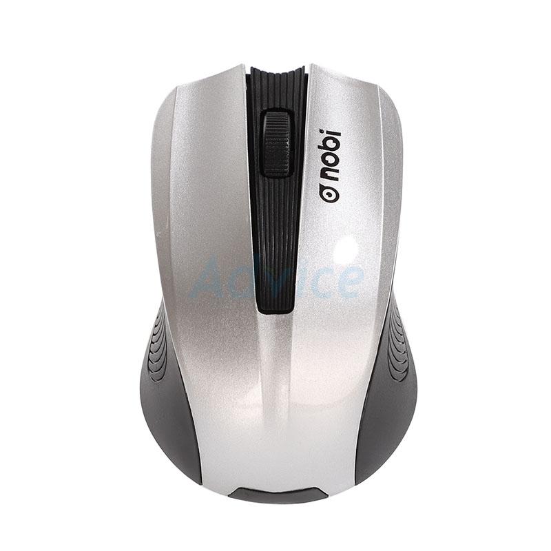 Wireless Optical Mouse NOBI (NM-59) Silver Mouse เมาส์สำหรับคอมพิวเตอร์ ...