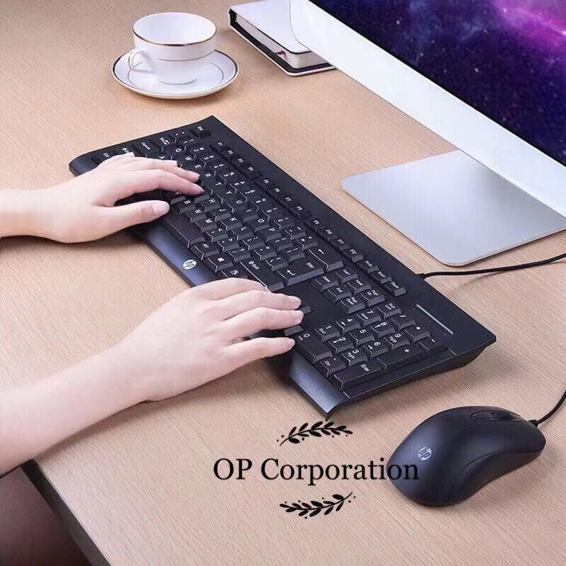 HP KM100 USB Gaming Keyboard and Mouse - HDMI - ThaiPick