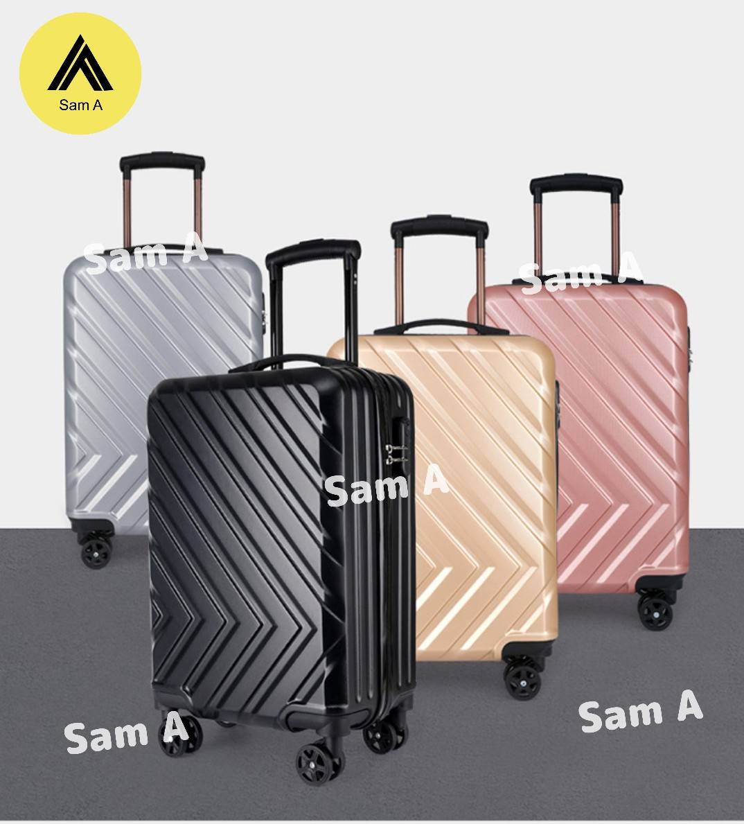 Sam A ???? NEW ????กระเป๋าเดินทาง กระเป๋าล้อลาก 8 ล้อ ทนทาน ดีไซน์สวย ...