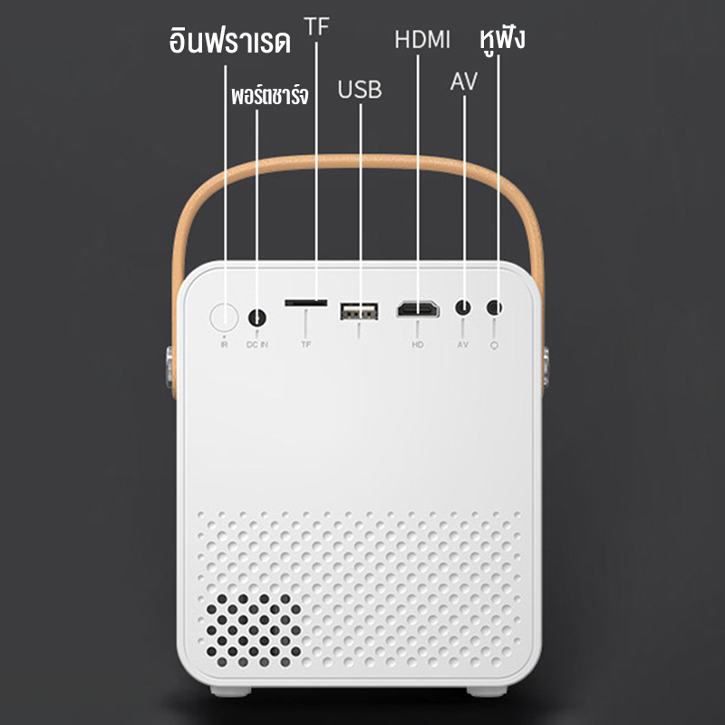 โปรเจคเตอร์ Y9 Projector Full HD Android WIFI 1080P รองรับเสียง AI เเท้ ...