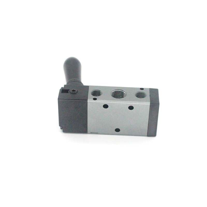 4H210-08 5 Port 2 Position 1/4 PT Pneumatic Valve Hand Pull Lever Operated Pneumatic Air Valve ...