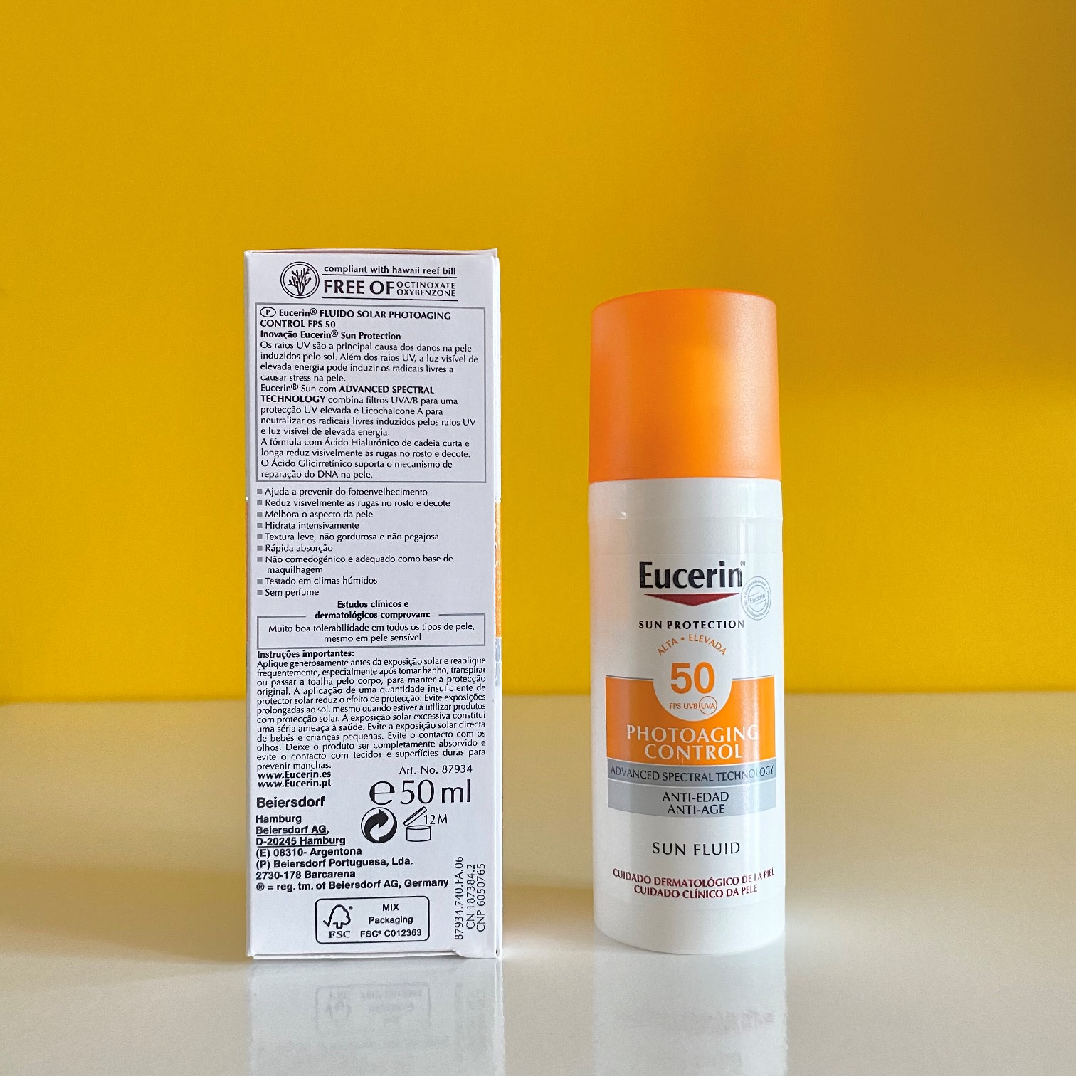 Eucerin Sun Fluid Photoaging Control SPF 50 ขนาด 50 ml. (Sun Age Repair ...