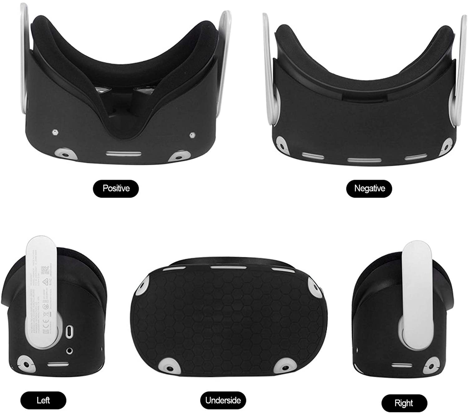 Quest 2 Accessories Silicone Front Cover for Oculus Quest 2 ซิลิโคนกัน ...