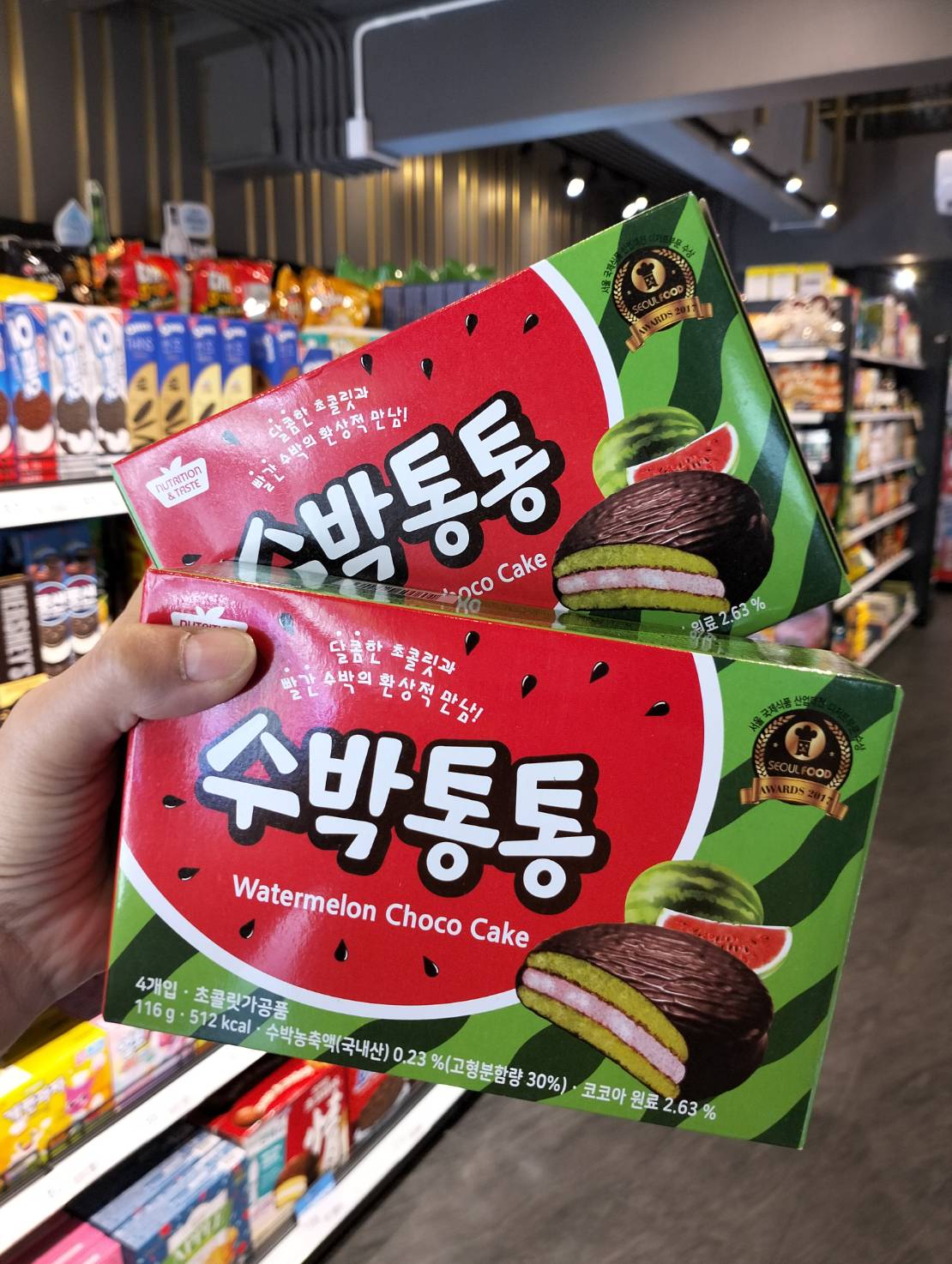 Choco Pie Chocopie Watermelon ช๊อคโก้พายรสแตงโม 116 กรัม - Soul Korea ...