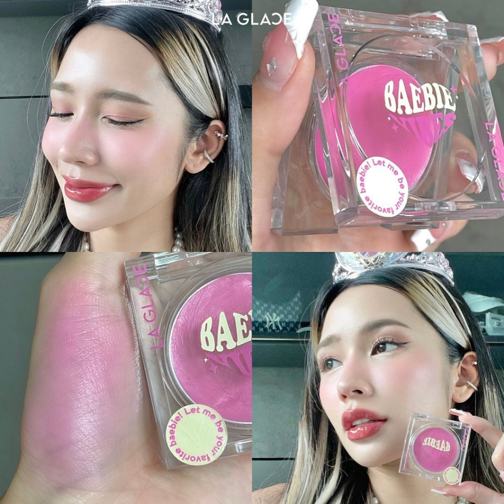 Kimhanshops La Glace Baebie Vibes Cream Blush Baebie In Love - Kimhanshops - ThaiPick
