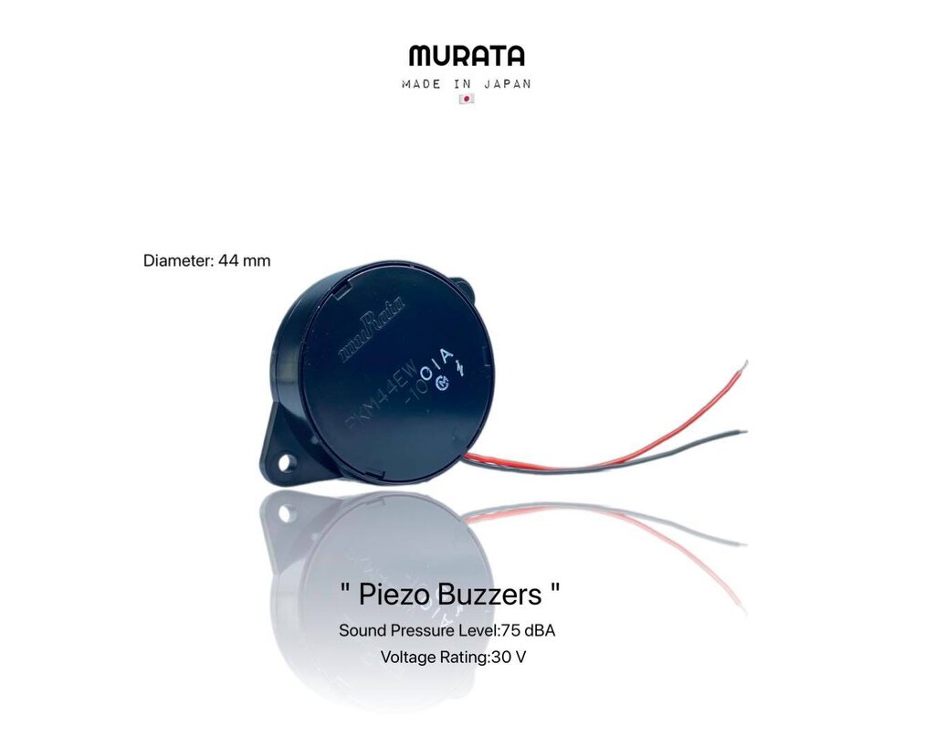 Piezo Buzzer 30Vpp เปียโซ่บลัซเซอร์ ''MURATA'' Piezo Buzzers & Audio ...