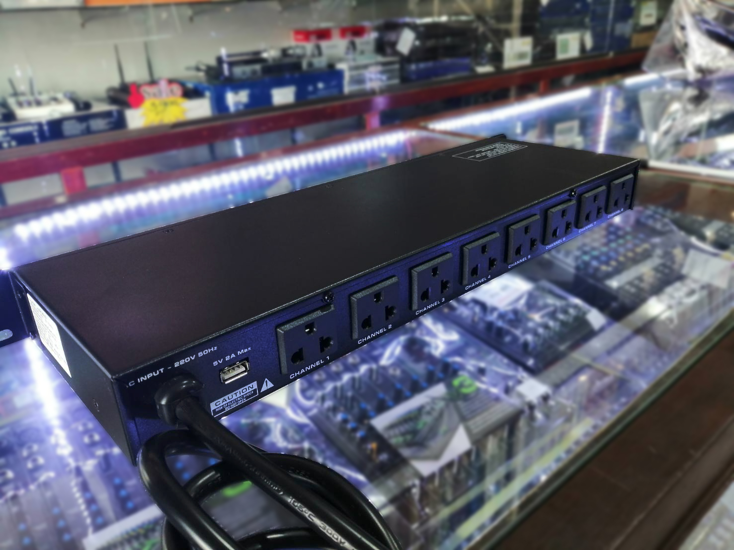 NTS : PQ-8015 Sequence Power Distributor ปลั๊กไฟติดแร็ค (แถมฟรี หลอกไฟ LED 2 ชิ้น) - ATA GLOBAL ...