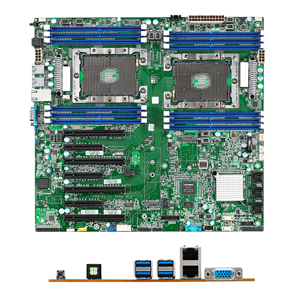 คอม 112 เธรด ซีพียู DUAL XEON PLATINUM P-8136 เมนบอร์ด DUAL CPU แรม ...