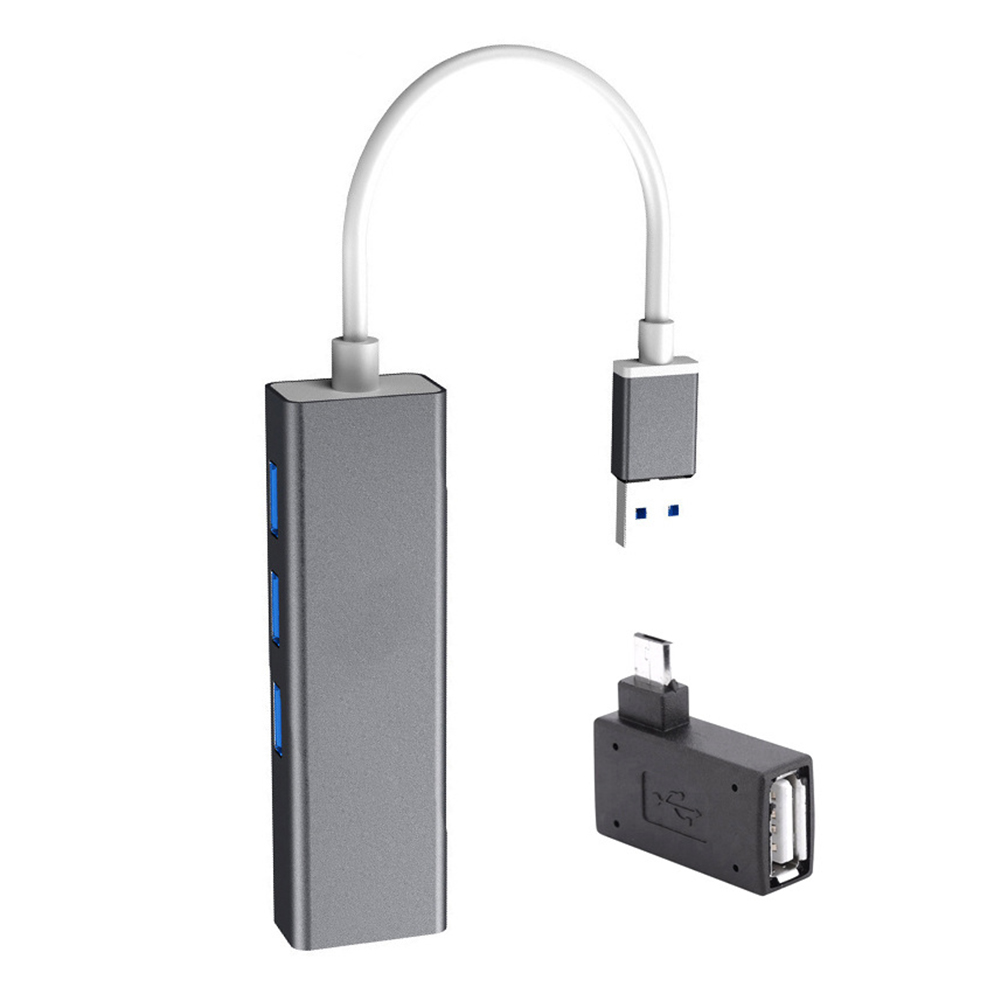 USB Hub OTG Adapter 3 Ports Ethernet Network Card Splitter for TV Stick ...