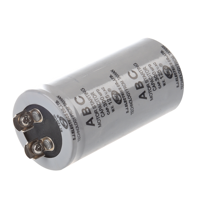 AC 125V 300uF 300MFD 2 Terminals Polypropylene Film Motor Run Start ...