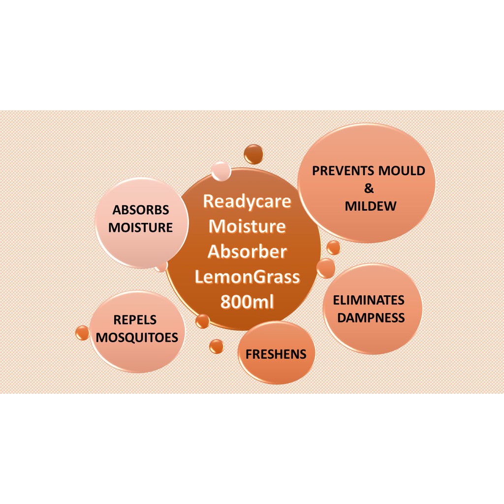Readycare กล่องดูดความชื้น กลิ่นตะไคร้ ขนาด 800 มล. - yofee - ThaiPick