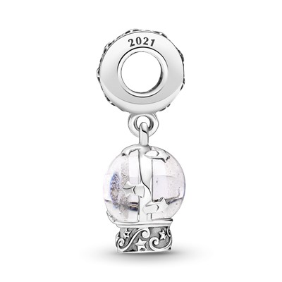 925 sterling silver Snow Globe Angel Dangle Charm fit pandora bracelet ...