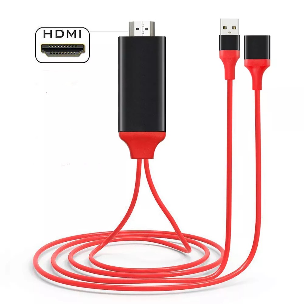 สาย HDMI 3in1HDMI Cable สายต่อโทรศัพท์tv สายต่อจากมือถือเข้าทีวีMobile ...