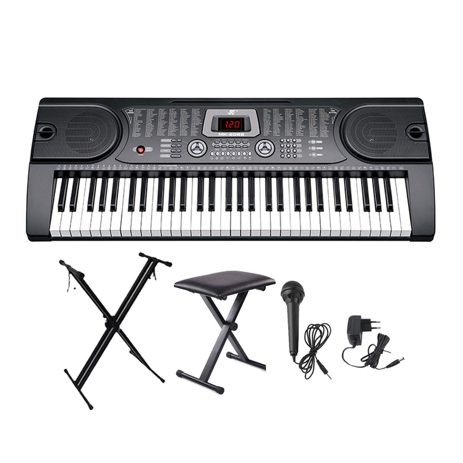 MK 2089 คีย์บอร์ด 61 คีย์ รุ่น MK-2089 ใส่ถ่านเล่นได้ + ฟรี อแดปเตอร์ ...