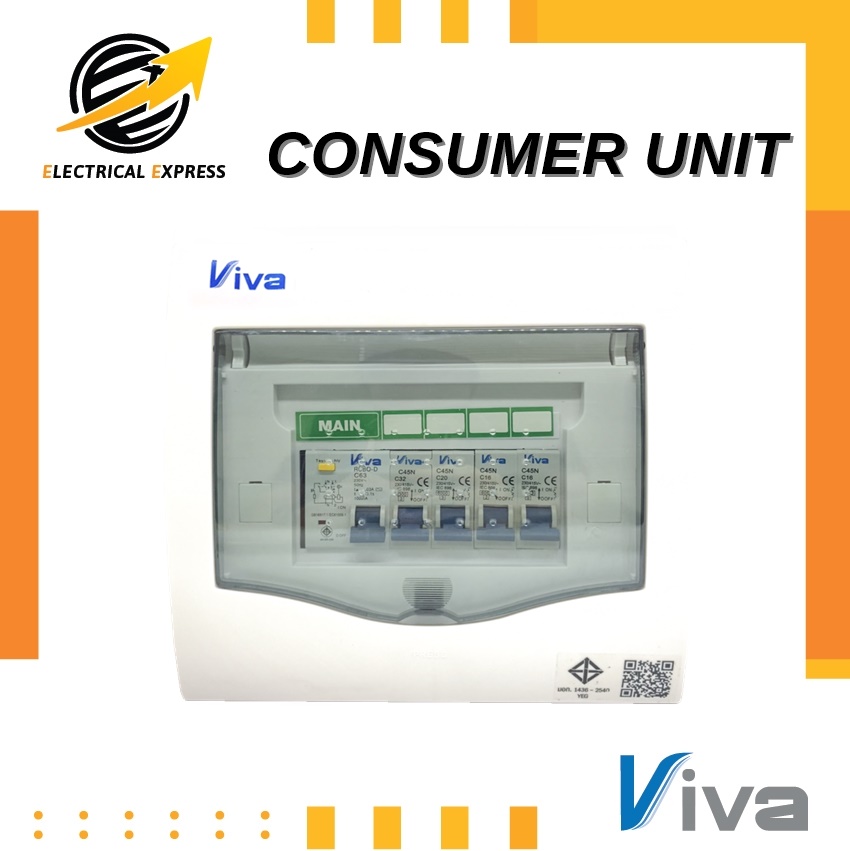 ตู้คอนซูมเมอร์ NPV 6 ช่อง เมนกันดูด RCBO เมนธรรมดา MCB ตู้ควบคุมไฟ ตู้โหลดกันดูด ตู้คอนซูเมอร์ ...