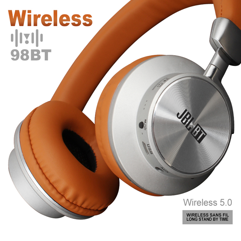 หูฟังบลูทูธJBL 98BT หูฟังครอบ_JBL Bluetooth Headphones ชุดหูฟังไมโครโฟนในตัว หูฟังแบบครอบหูซับ ...