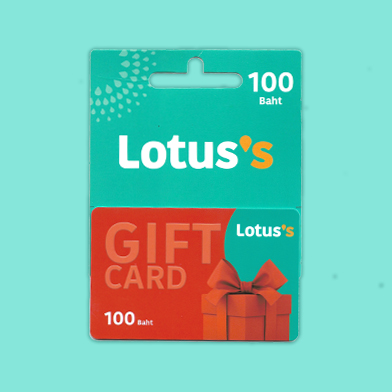 บัตร Lotus Gift Cards 100 - Dpack - ThaiPick