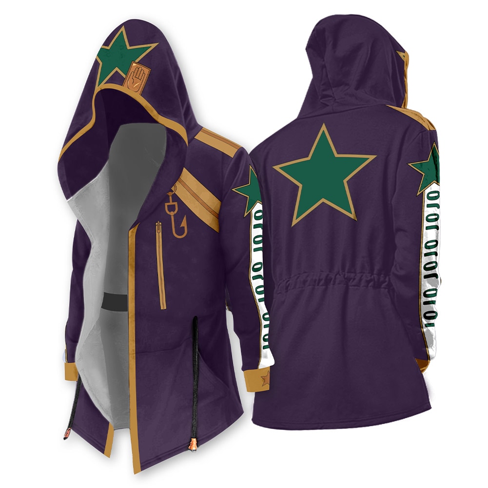 Anime Jojo‘S Bizarre Adventure Stone Ocean Kujo Jotaro Cosplay Hoodie ...