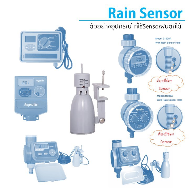 Aqualin Rain Sensor เซ็นเซอร์ตรวจจับน้ำฝน แบบพร้อมติดตั้งใช้งานคู่กับ ...