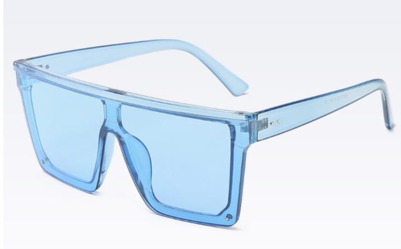 Male big black sunglasses Fashion Designer Mirror Pink Square Shades ...