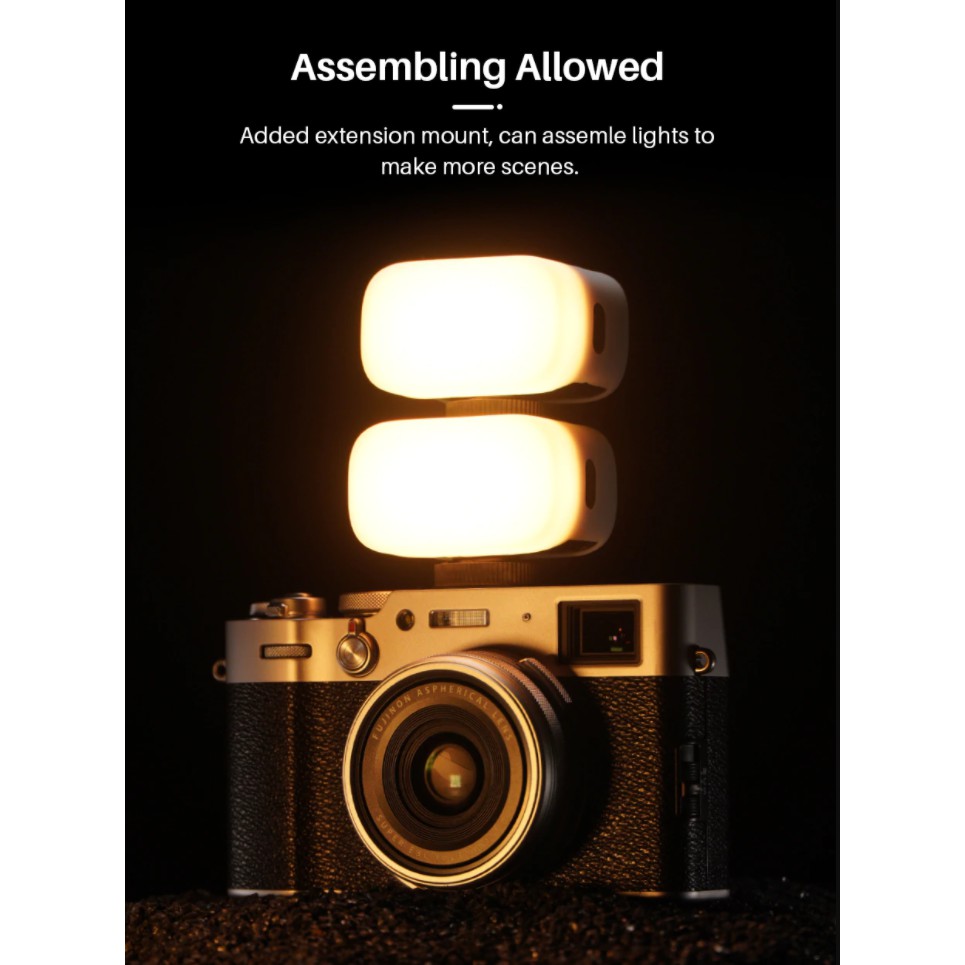 Ulanzi VL15 RGB Mini LED Video Light ไฟฉายเล็กติดกล้องหรือมือถือ ชาร์จ ...