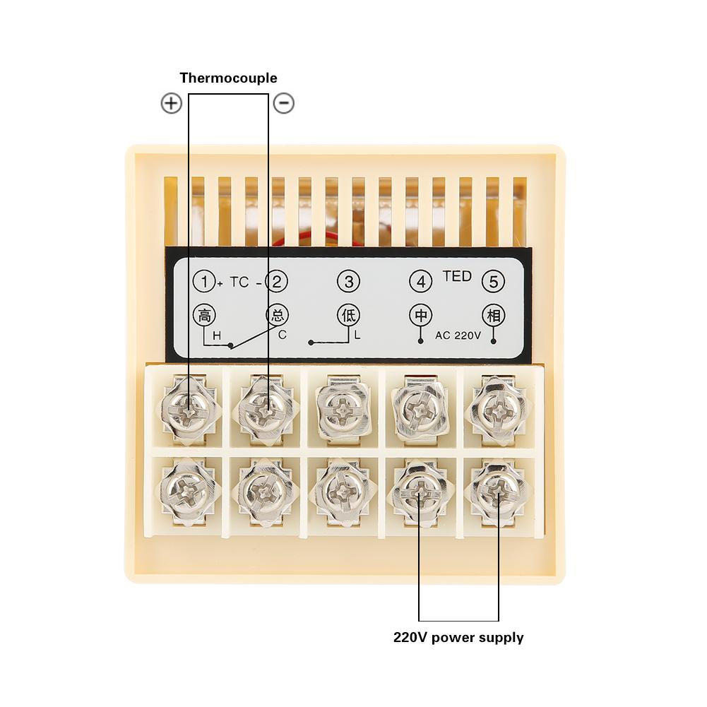 TED-2001 Pointer Temperature Controller K Type Thermostat 0-400 Degree 220VAC - JJF MALL - ThaiPick