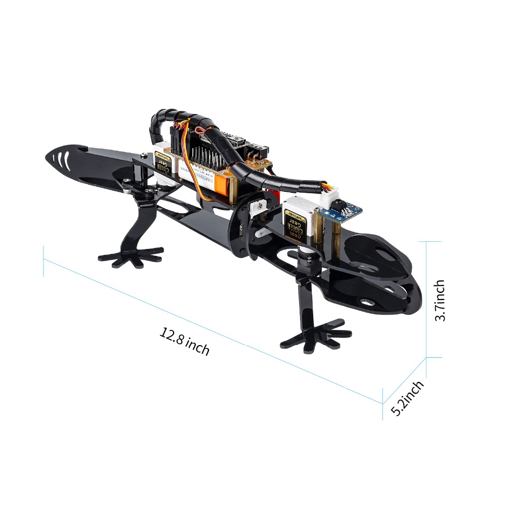 SunFounder Bionic DIY Lizard Electronic Toy Programmable Visual Robot ...