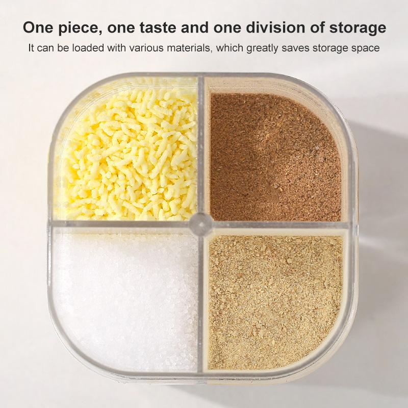 4 In 1 Kitchen Seasoning Box Spice Organizer Storage Boxes Seasoning ...
