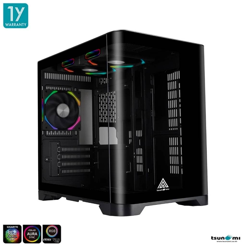 TSUNAMI ADVENTURE Z CURVE (mATX) Case Panorama Gaming Case with 1266 ...