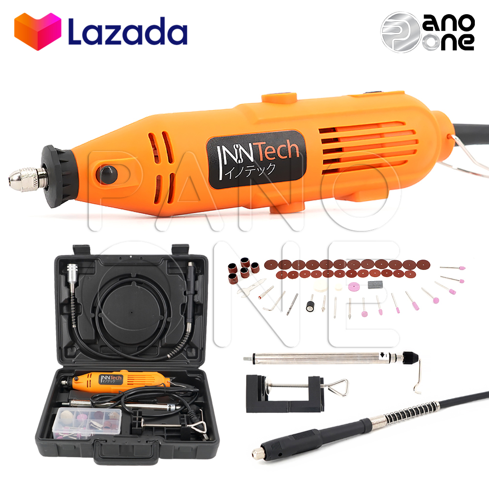 InnTech เครื่องเจียรสายอ่อน 180 วัตต์ เครื่องเจียร มินิ แกะสลัก Mini ...