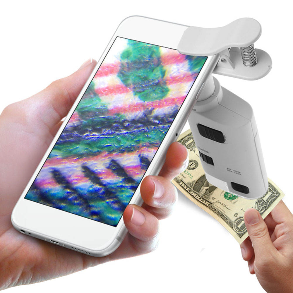 Len Zoom Microscope Macro Micro Mobile Phone Camera Magnifier with Clip ...