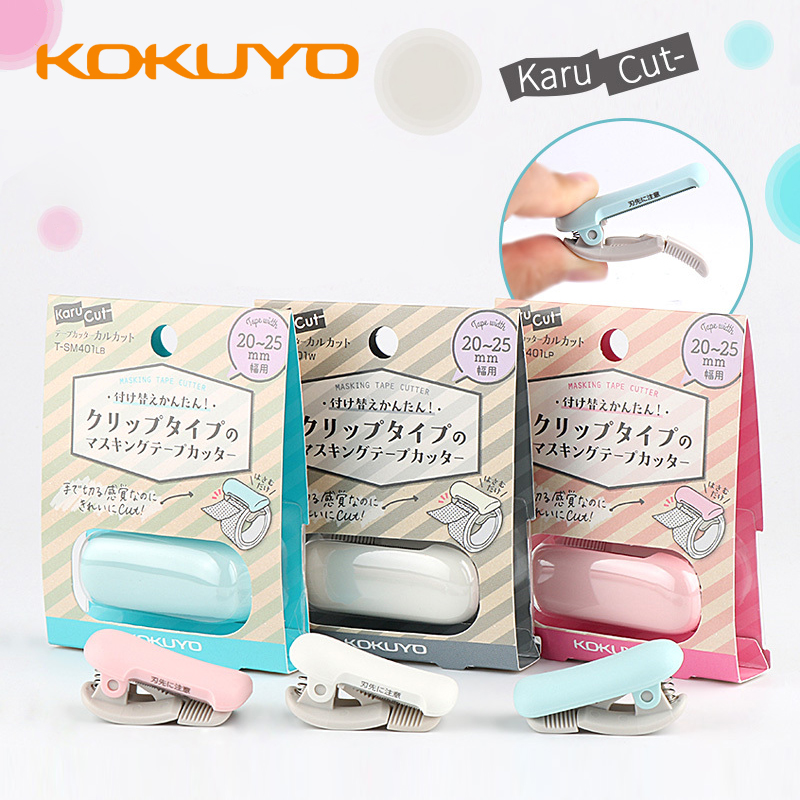 1pcs Japan KOKUYO Paper Tape Cutter T-SM400 Macron Color Mini Portable ...