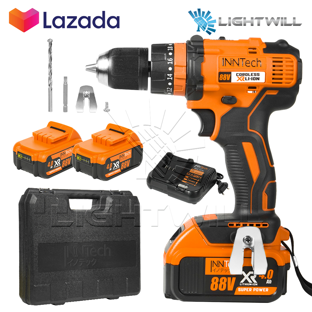 [อะไหล่] InnTech สว่านไร้สาย สว่านกระแทก สว่านแบต ไร้สาย 3 ระบบ 88V รุ่นใหม่ สว่าน 2 IN 1 ...