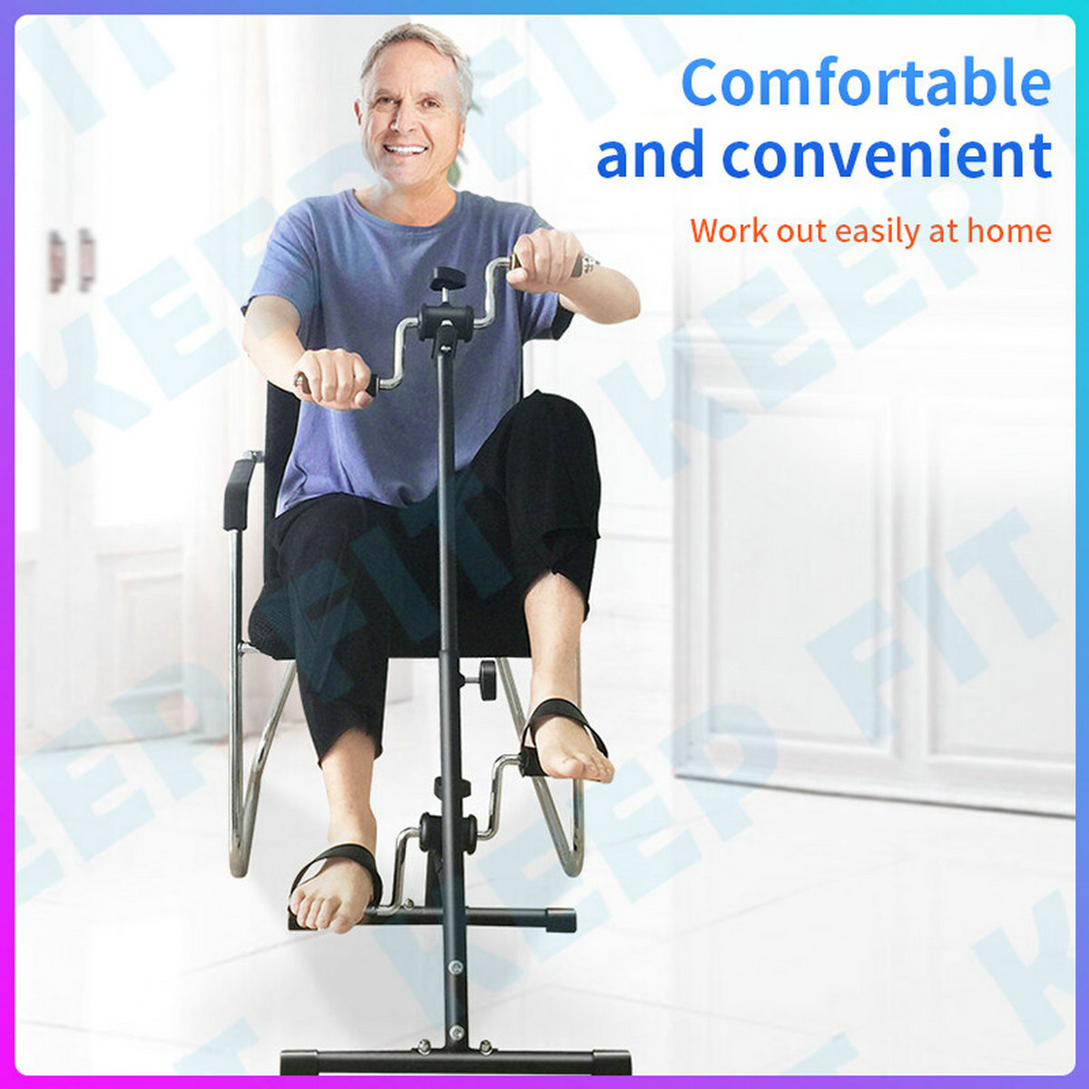 จักรยานออกกำลังกาย Double กายภาพบำบัด ปั่นมือปั่นเท้ามินิ Mini Bike ...