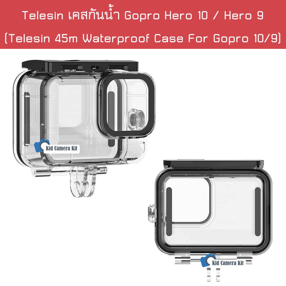 TELESIN GoPro 11 / 10 / 9 เคสกันน้ำ กล้อง Gopro Hero 10 Hero 10 Hero 9 black Housing waterproof ...