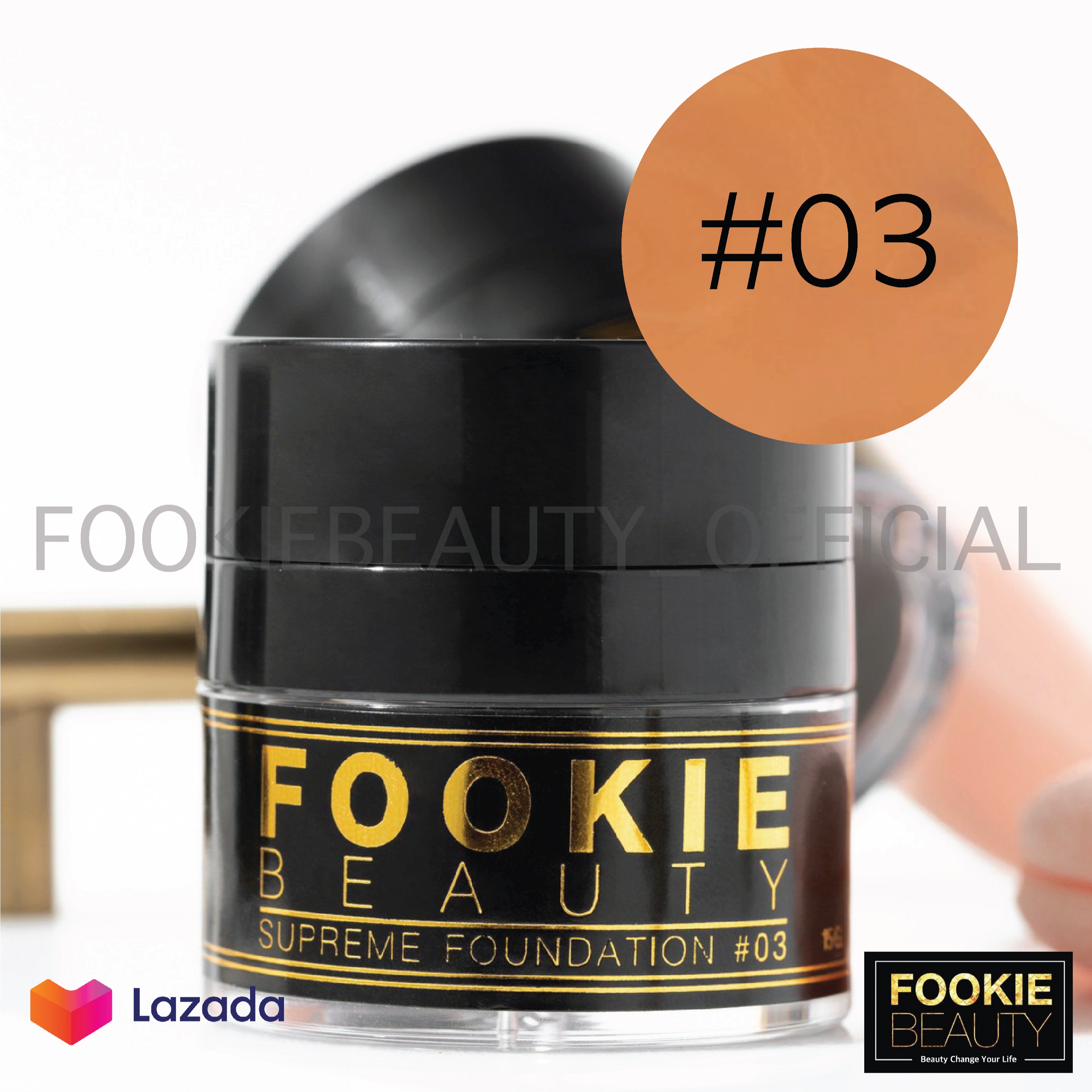 Fookie Beauty Skin : Supreme Foundation No.03 ผิวคล้ำ - fookiebeauty ...