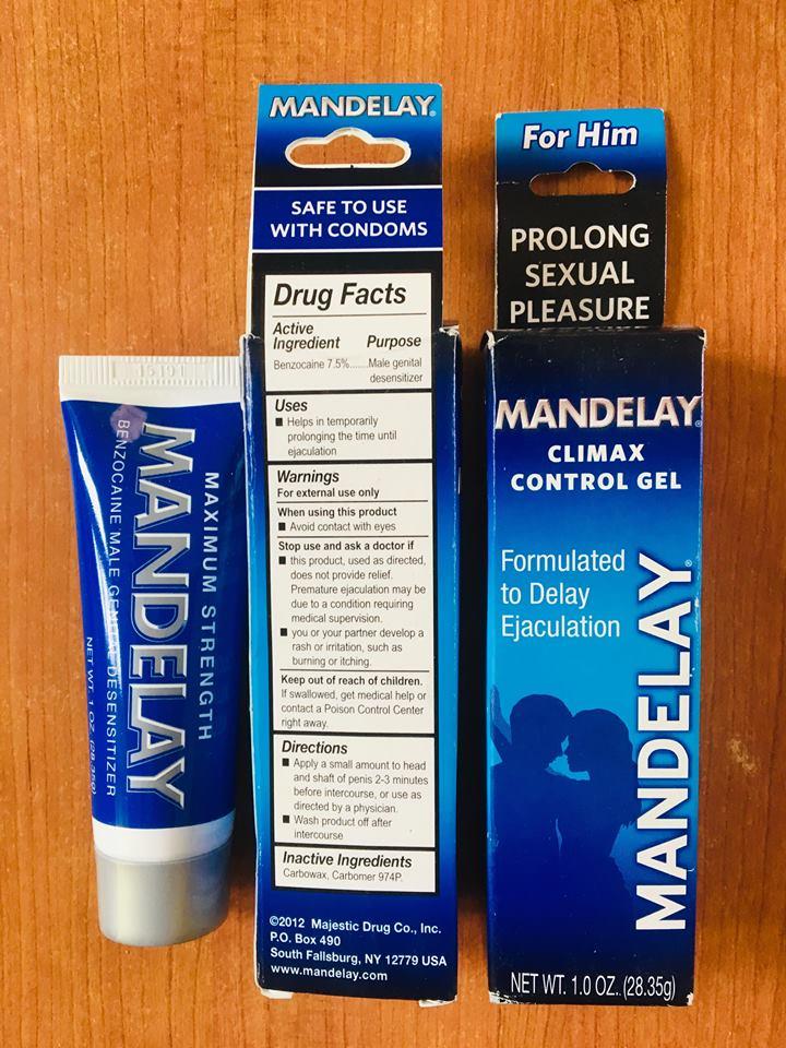 Mandelay Climax Control Gel For Him - Prolong sexual pleasure (28.35g ...