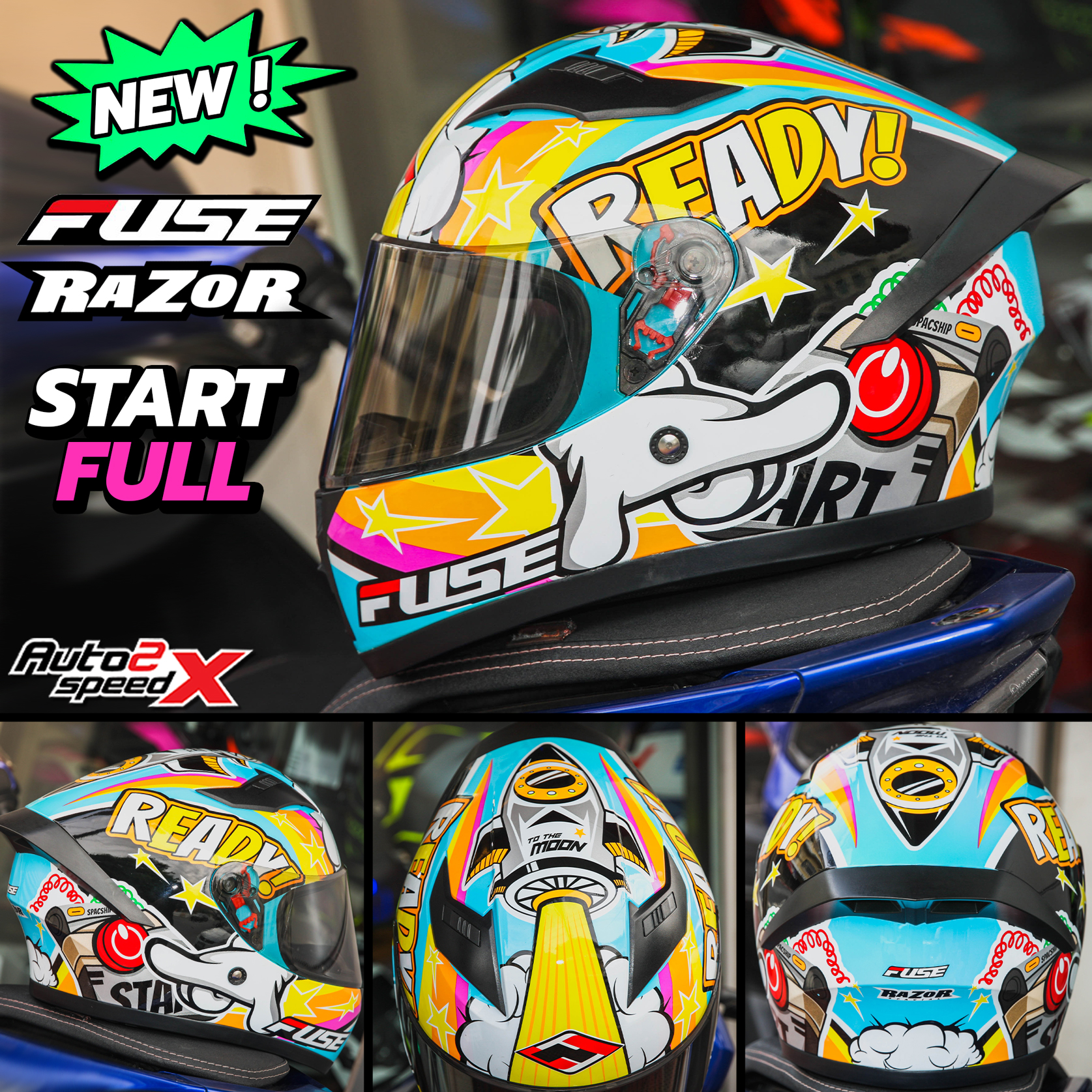 หมวกกันน็อค FUSE RAZOR SP 2022 ใหม่ล่าสุด - auto2speed - ThaiPick