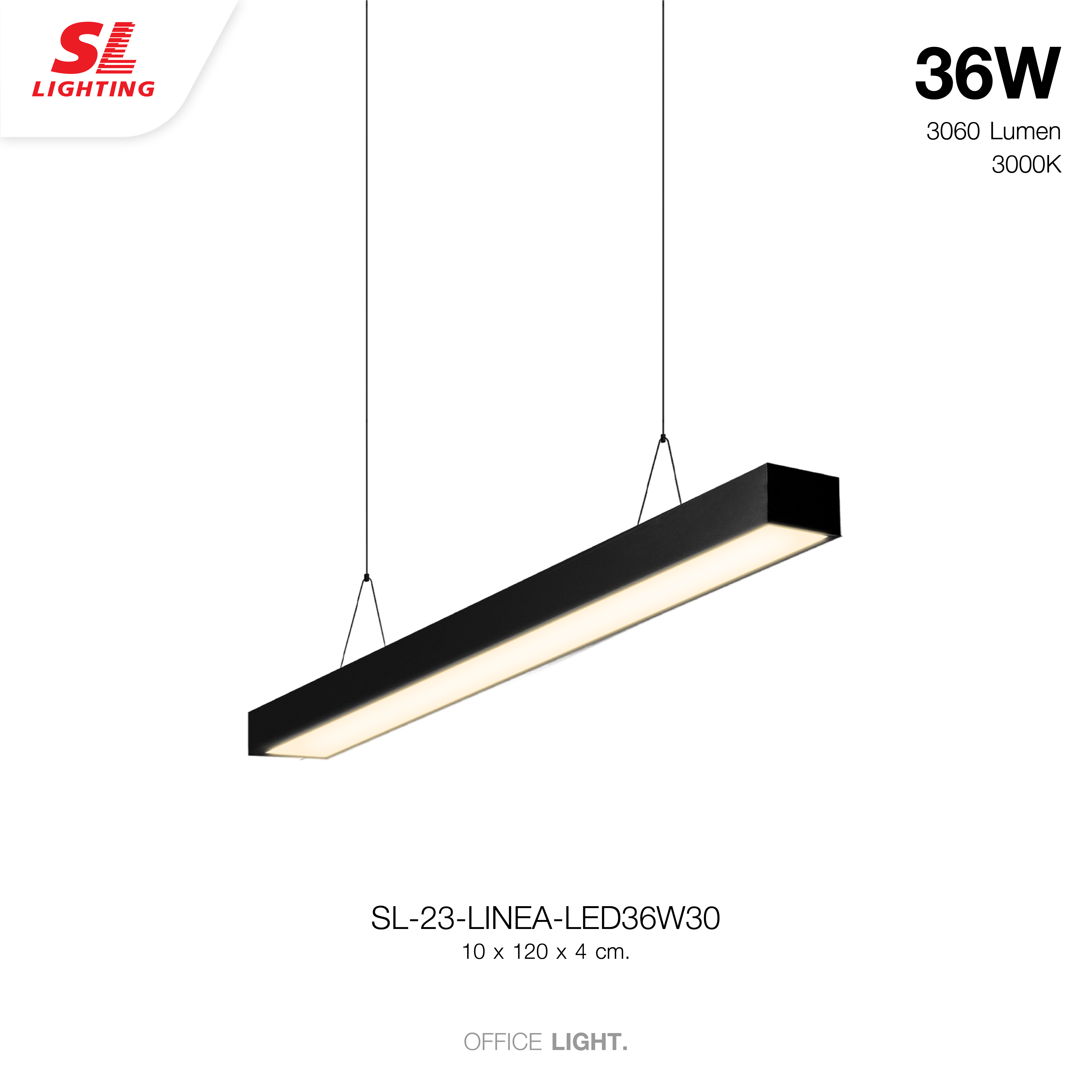 SL LIGHTING | Linea Light โคมไฟออฟฟิศ LED 36W | Lazada.co.th