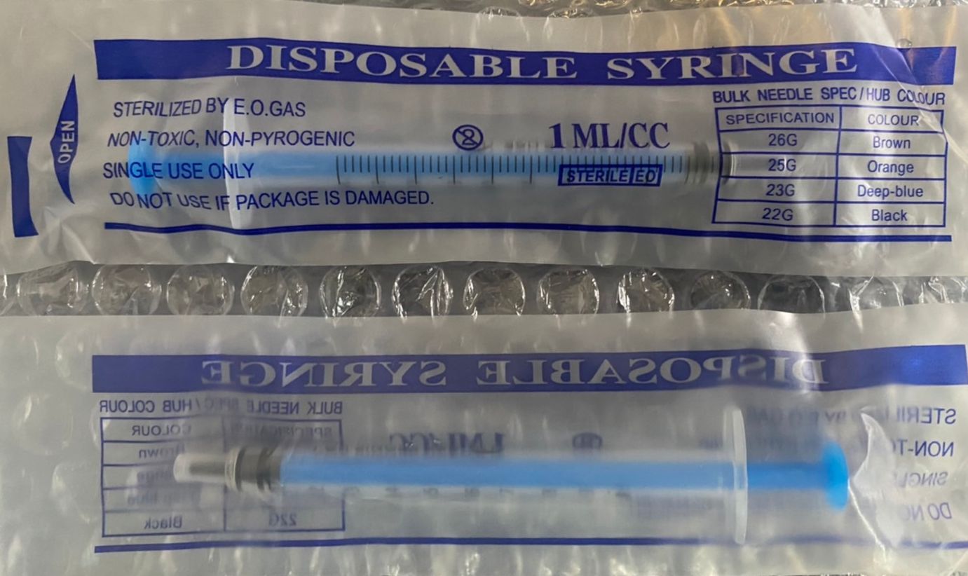 แบ่งขาย ไซริ้งพลาสติกไม่ติดเข็ม Syring กระบอกฉีดยาพลาสติก ขนาด1, 3, 5 ...