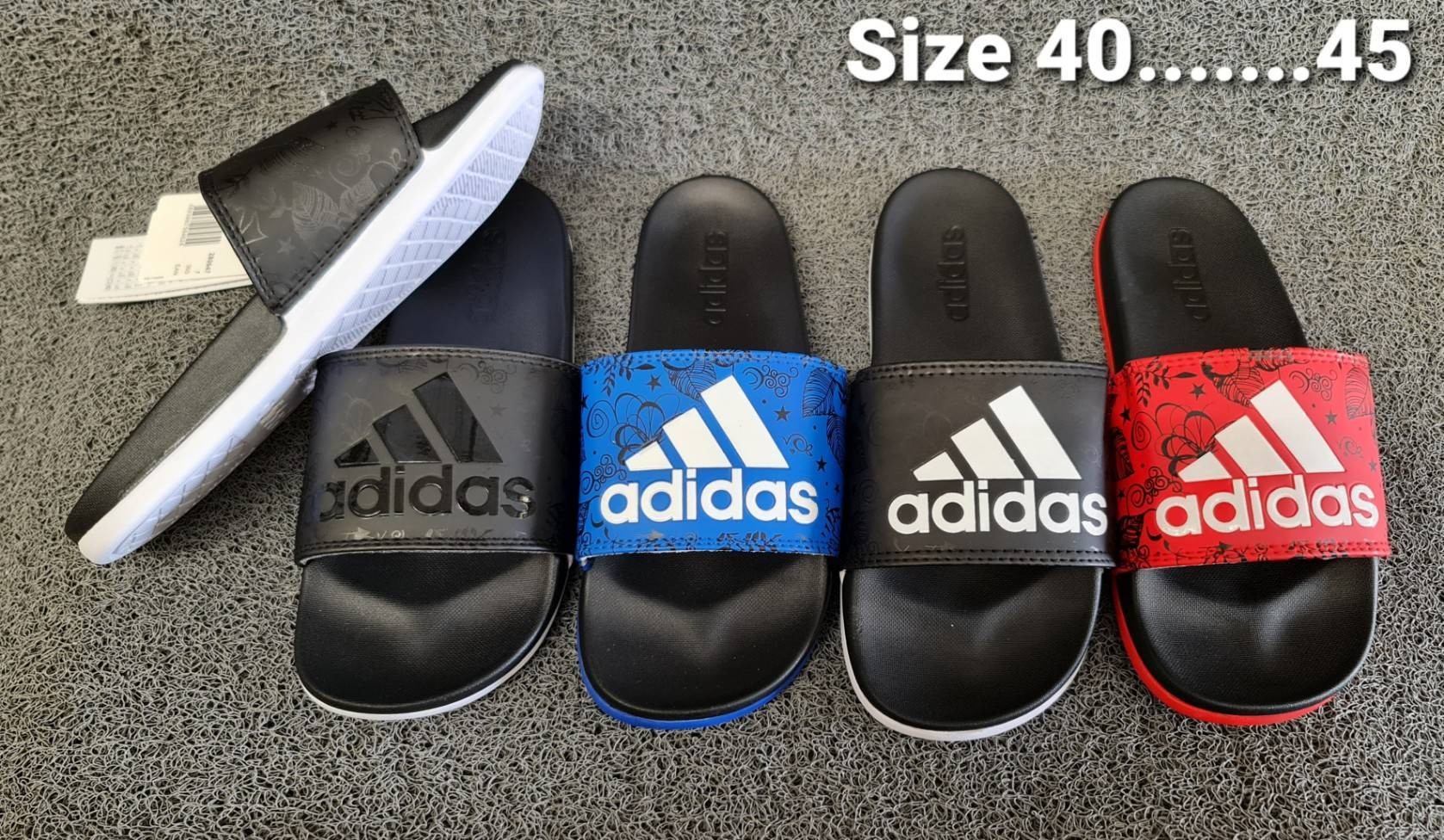 (สินค้าพร้อมส่ง) SIZE.40-45 EU รองเท้าแตะADIDAS มี 4 สี รองเท้าแตะแบบ ...