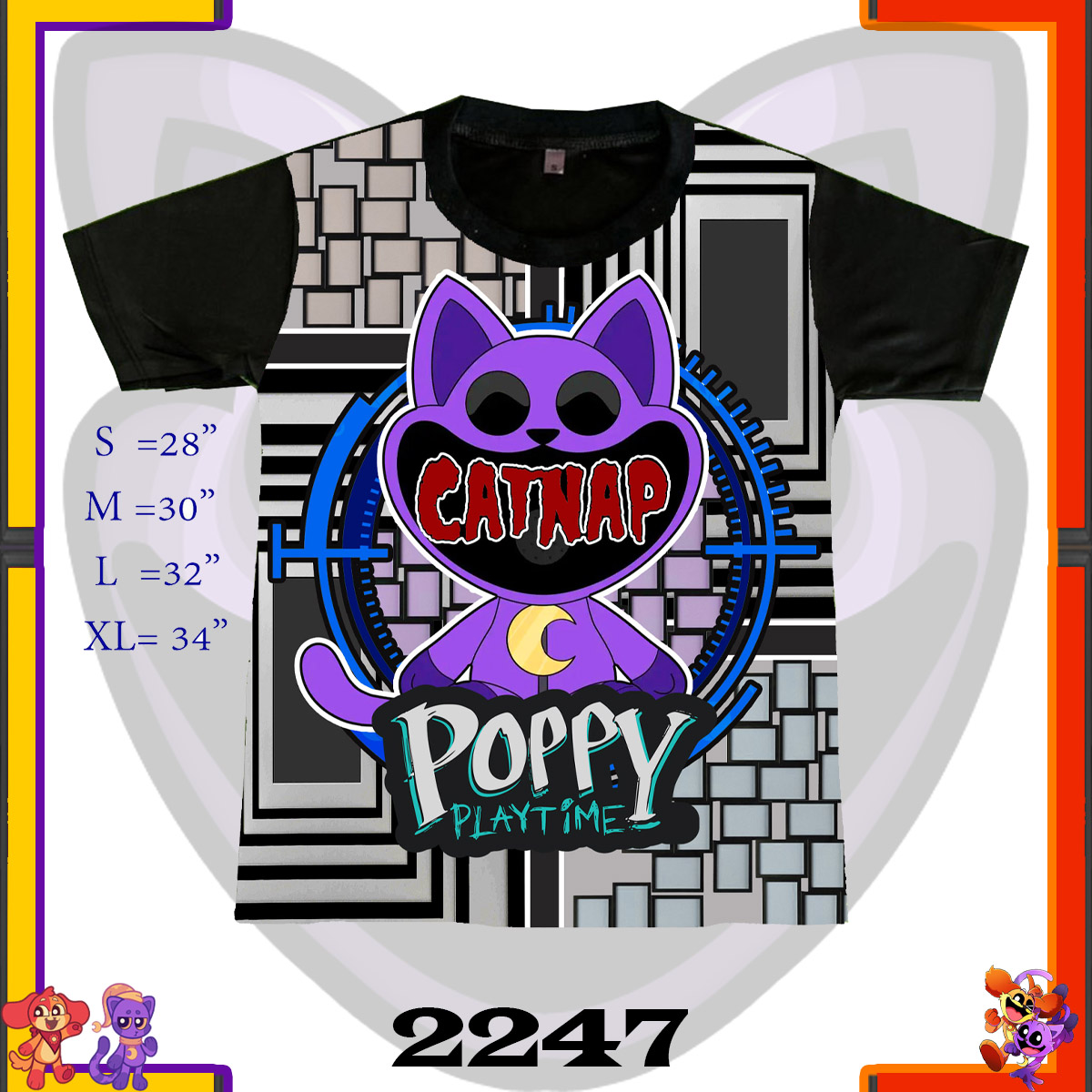 เสื้อเด็กชาย poppy play time game | Lazada.co.th