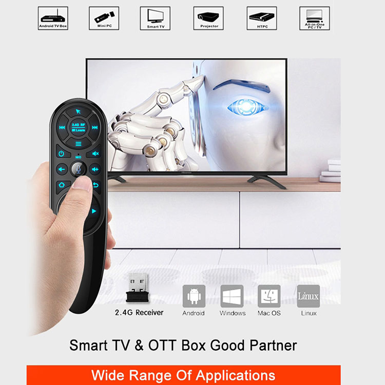 Wireless Remote Q6 air mouse Smart Voice Remote Control Remote Control ...