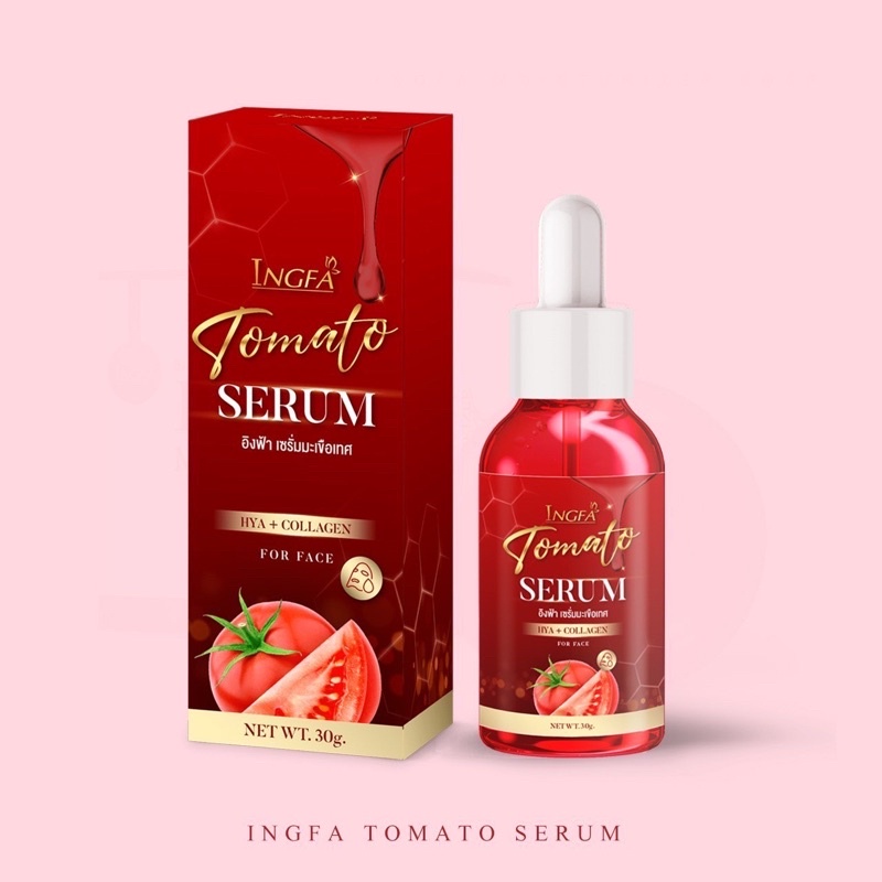 เซ็ทคู่ กันแดดมะเขือเทศอิงฟ้า + เซรั่มมะเขือเทศ Tomato surum+Tomato sunscreen HYA INGFA บำรุง ...