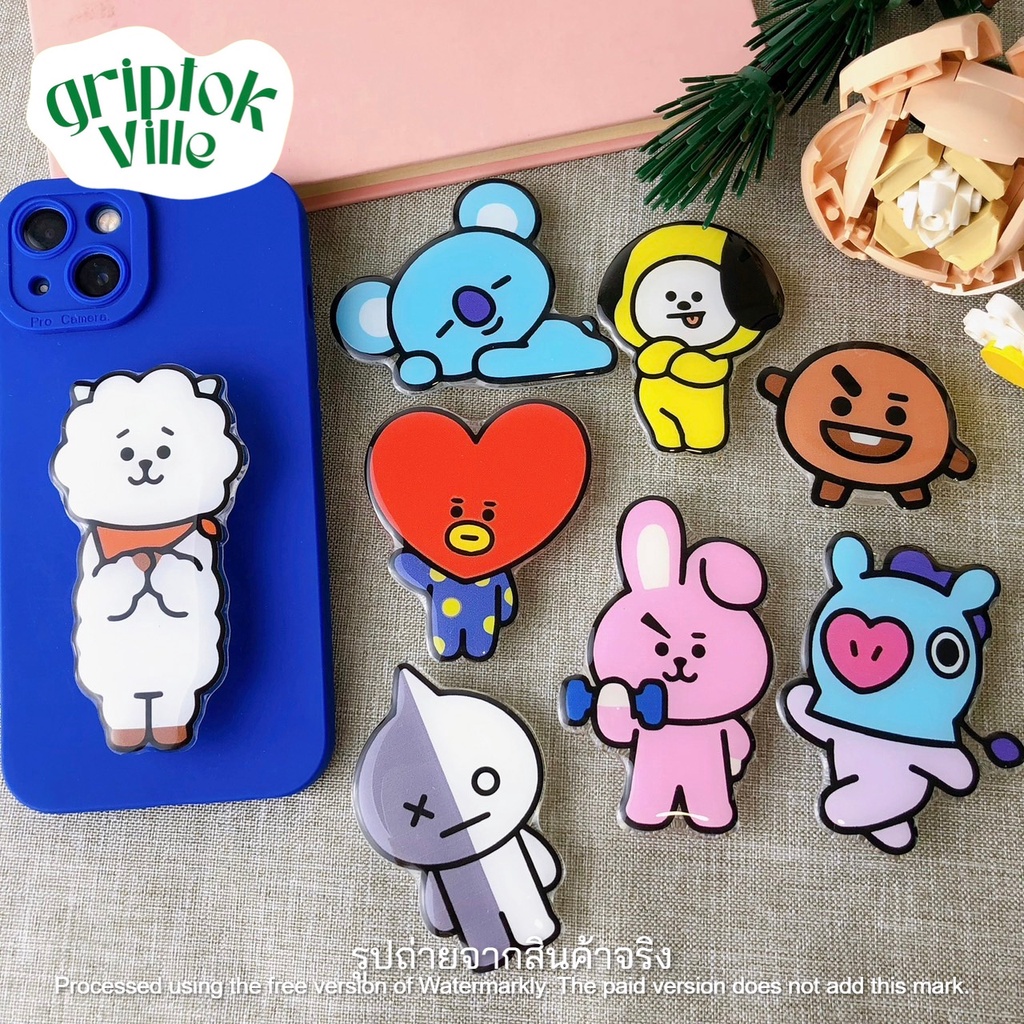 Griptok Acrylic Sanrio มือจับถุงลม แบบใส PopSocket การ์ตูนติดหลังมือถือ ...