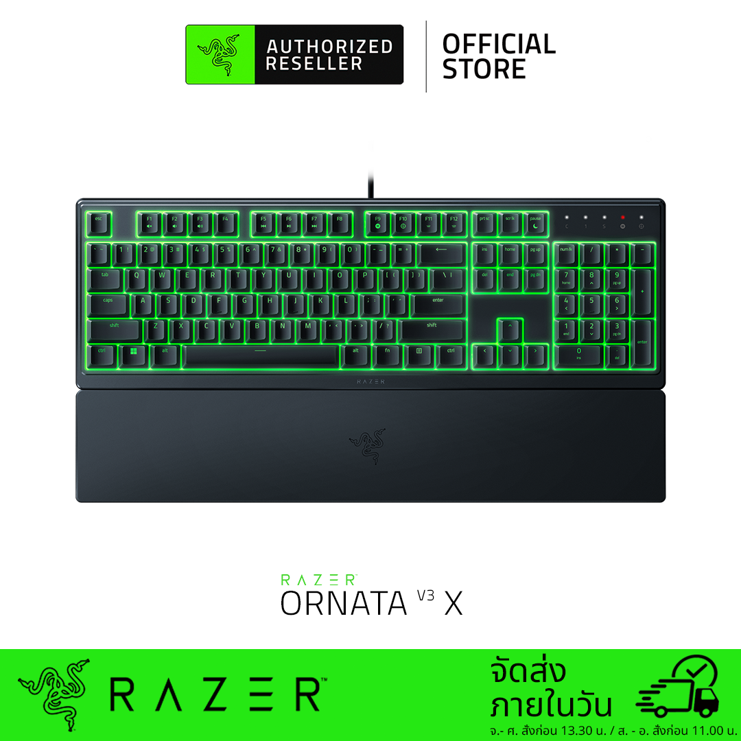 Razer Ornata V3 X - US Low-profile Membrane RGB Keyboard (คีย์บอร์ดเกม ...