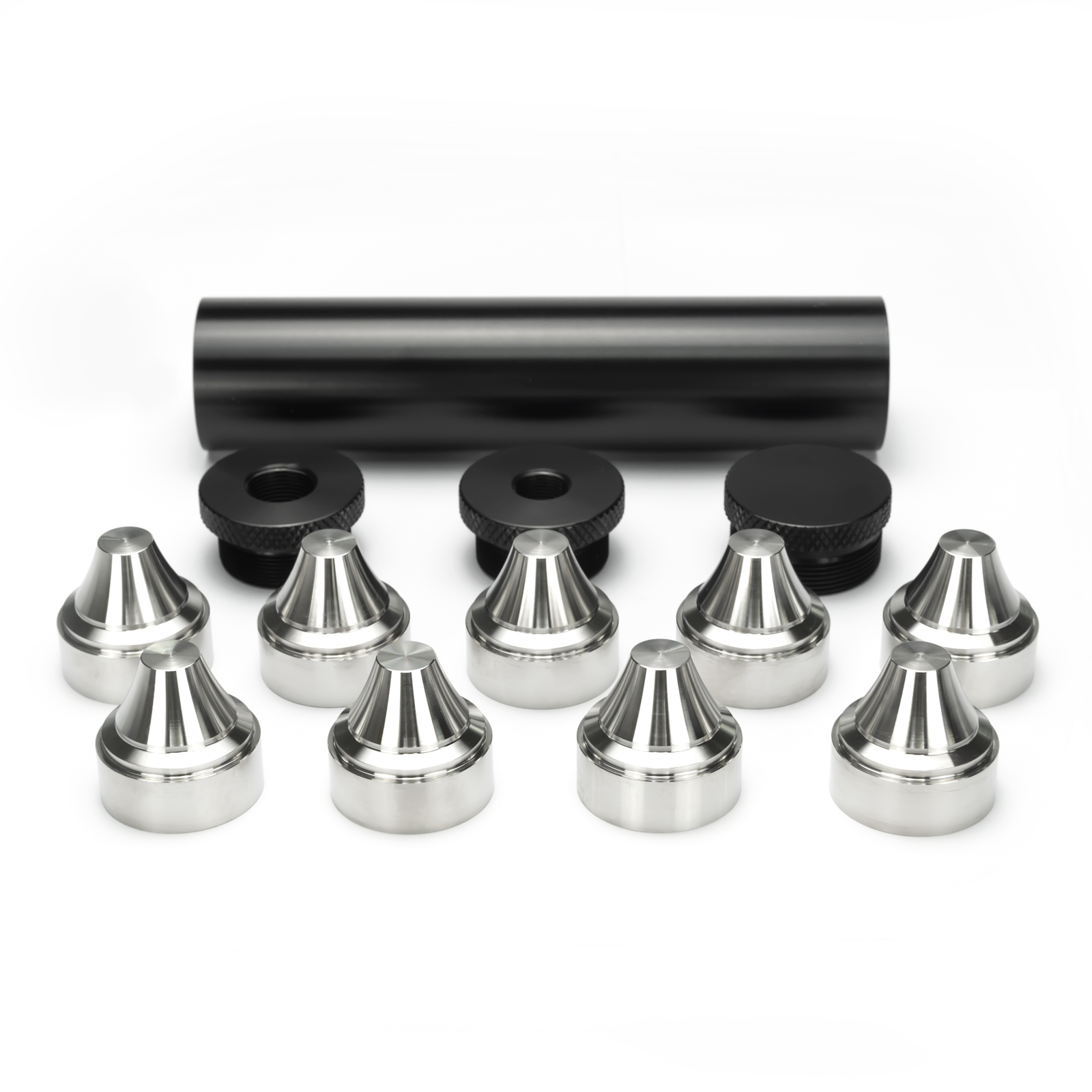 7''L 1.45"OD Aluminum Radial Solvent Trap 1-3/16x24 Tube 9pcs Stainless ...